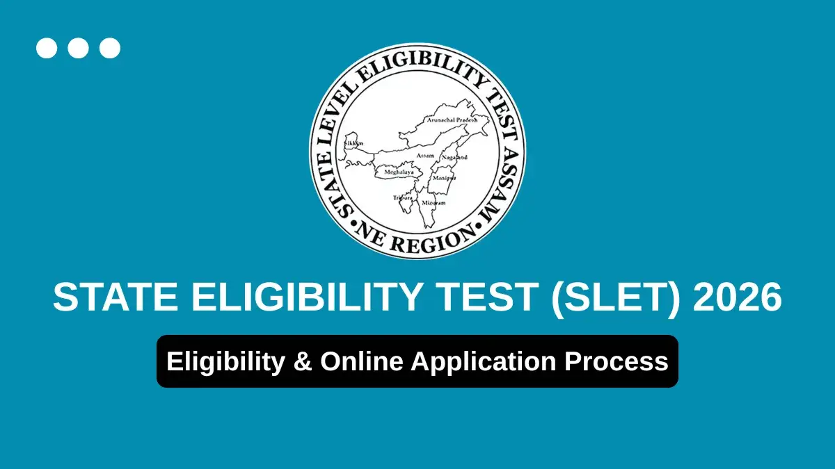 State Eligibility Test (SLET) 2026: Online Application, Eligibility ...