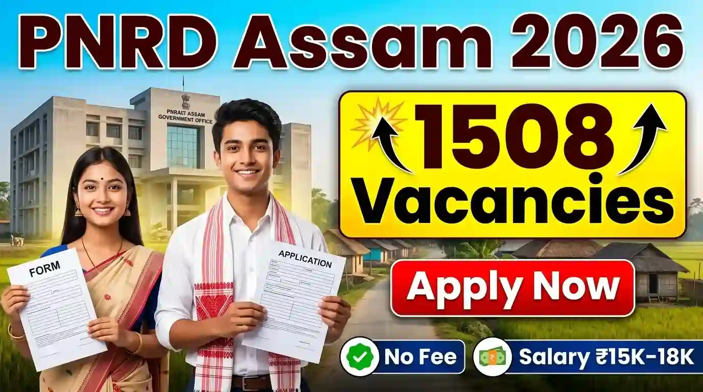 PNRD Assam Recruitment 2026: Apply Online for 1508 Vacancies